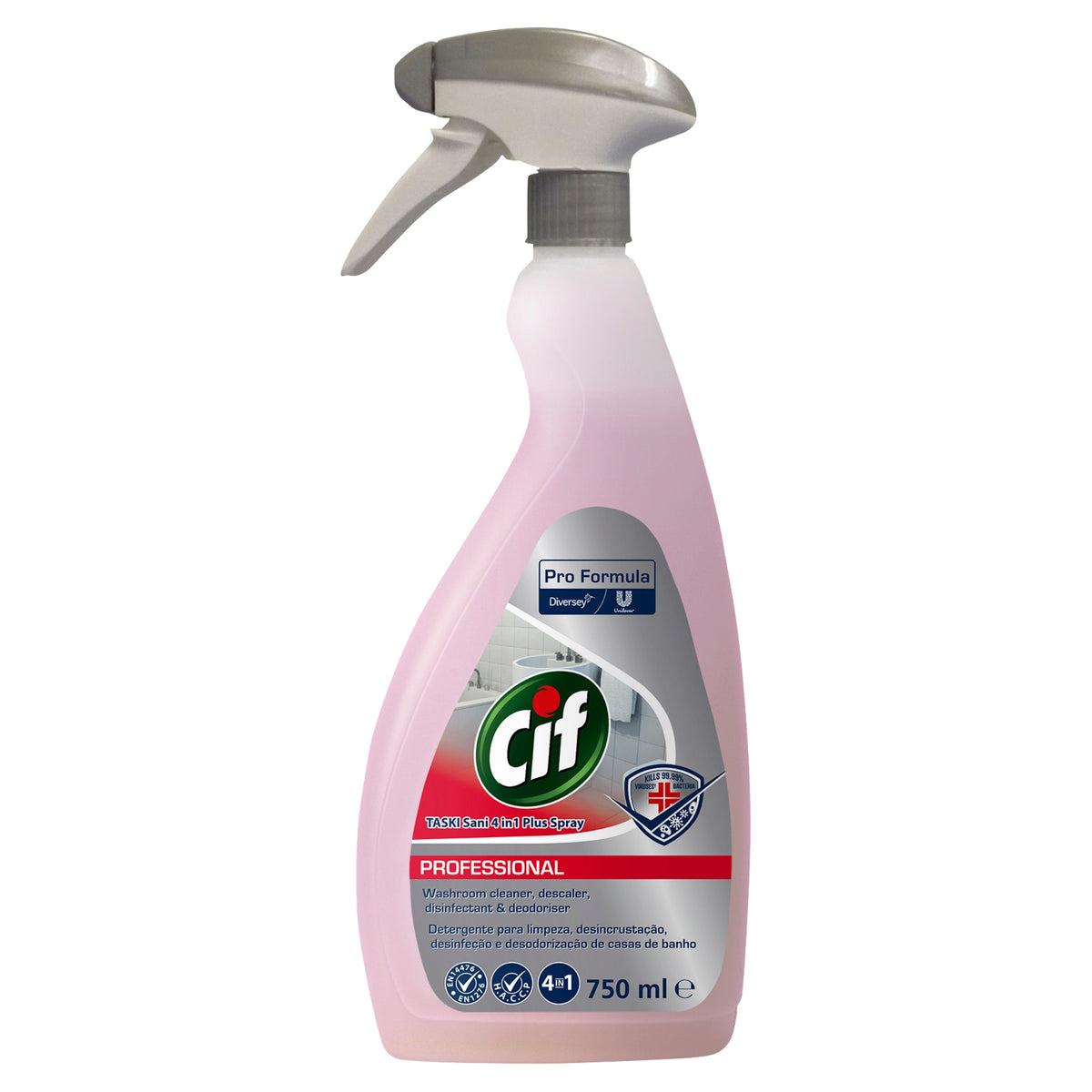 Cif Professional 4 in 1 Washroom Cleaner 750ml – Vending Superstore