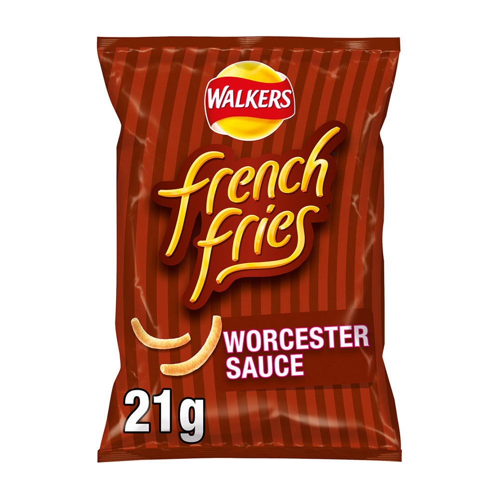 Walkers French Fries Worcester Sauce Crisps 21g (Box of 32) – Vending ...