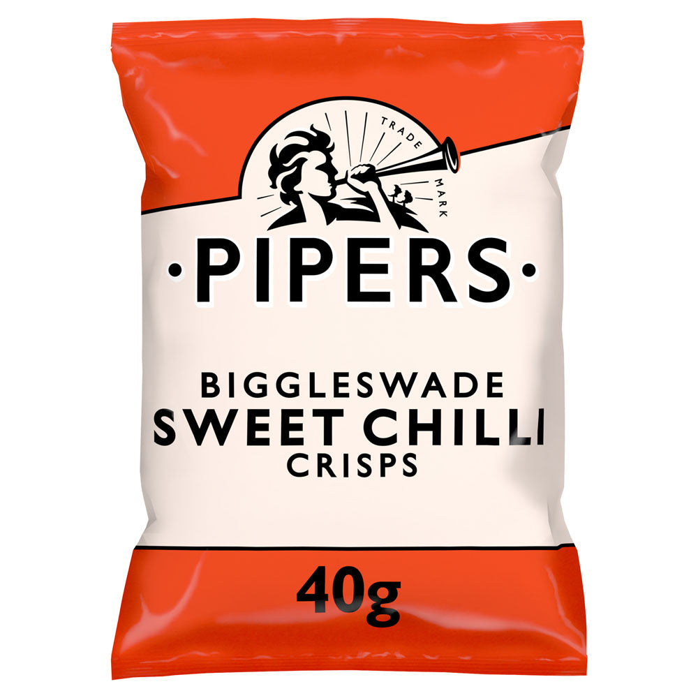 Pipers Biggleswade Sweet Chilli Crisps 40g (Box of 24) – Vending Superstore