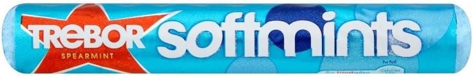 Trebor Softmint Spearmint Chewy Mints - 44.9g (Box of 40) – Vending ...