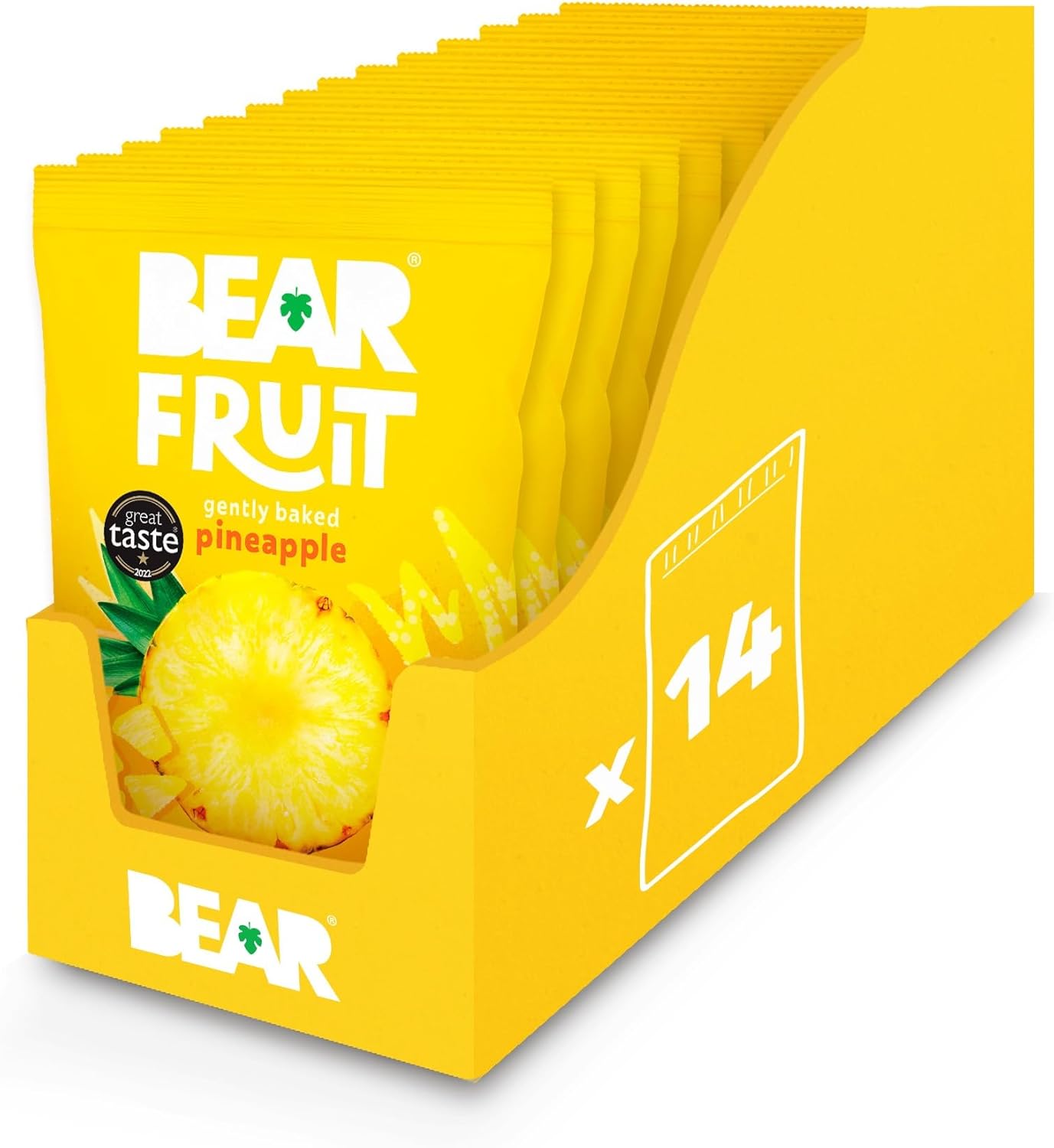 BEAR Fruit Dried Pineapple Packs - Gently Baked Fruit - Healthy - Vega ...
