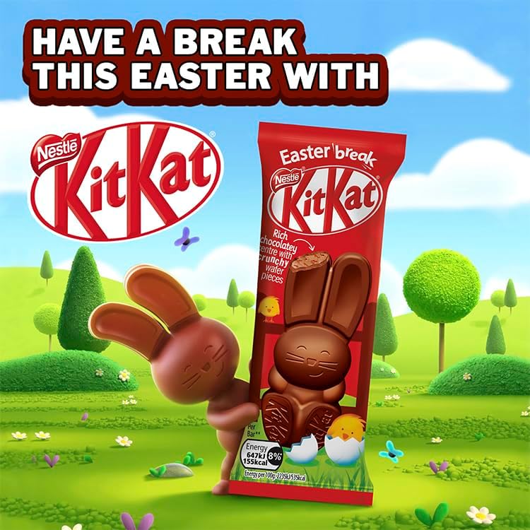 Kit Kat Mini Easter Bunny Bags - 55g (Box of 12) – Vending Superstore