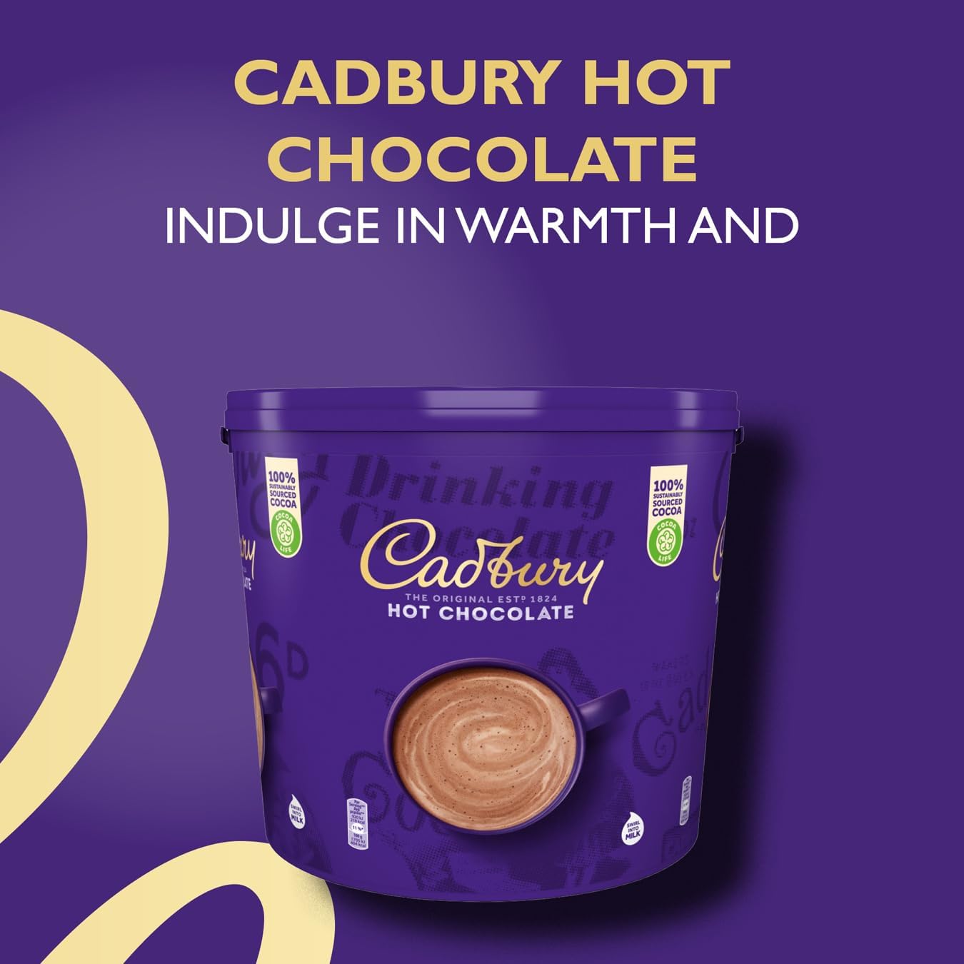 Cadbury: Hot Chocolate Tub 5kg (Bulk Catering Tub Pail - Add Milk ...