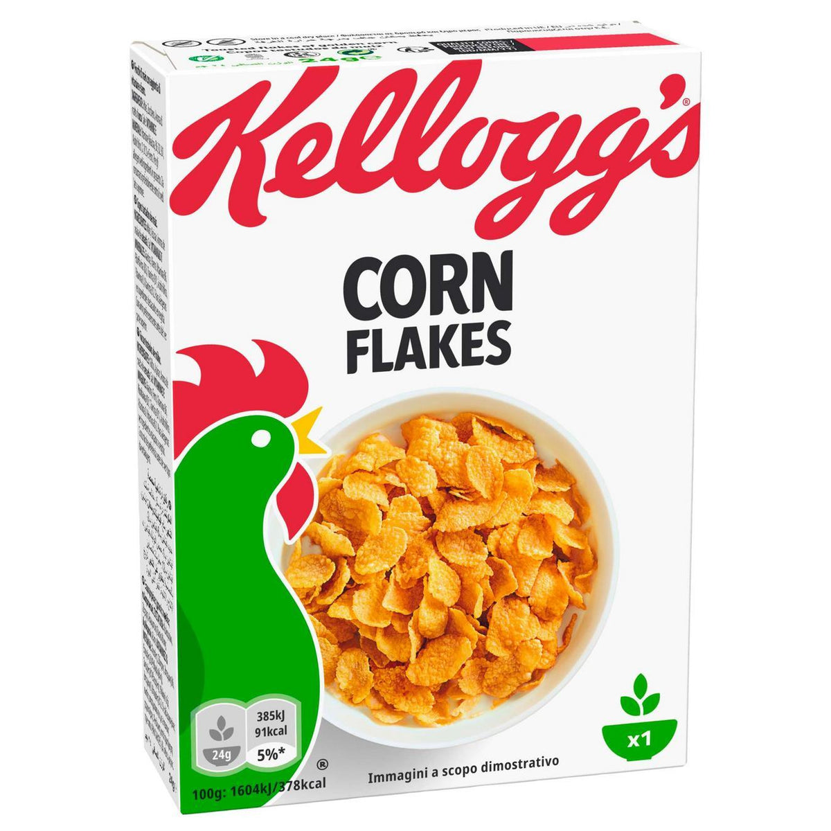 Kellogg's Corn Flakes Individual Portion Packs - 24g (Pack of 40 ...