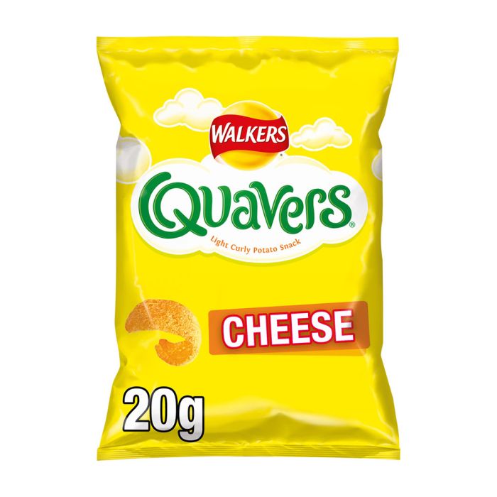 Walkers Crisps: Cheese Quavers - 20g (Box of 32) – Vending Superstore