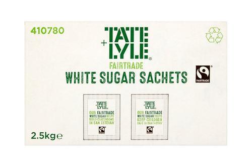Fair Trade White Sugar Sachets - 2.5g (Box Of 1000)