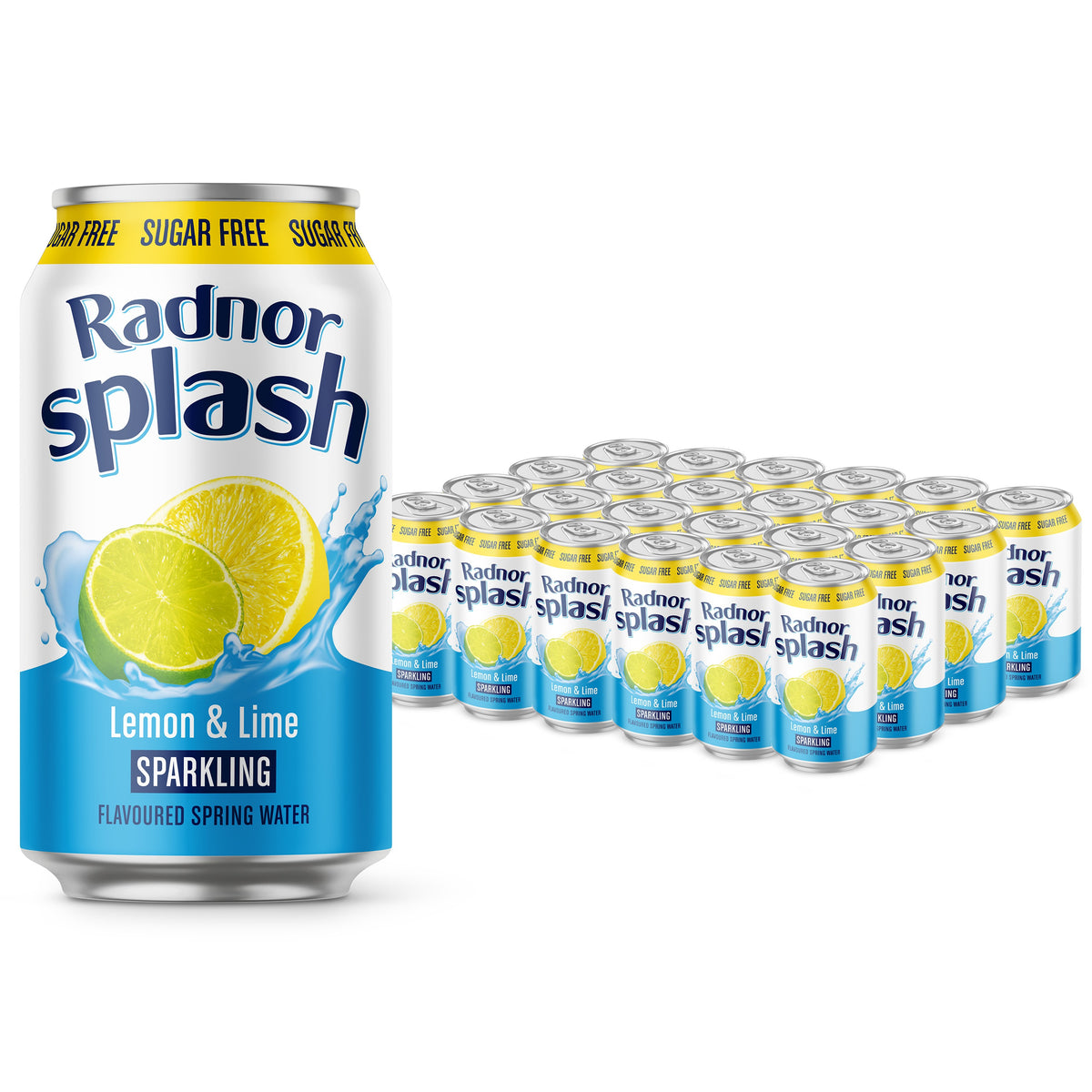 Radnor Hills Splash Lemon & Lime Sparkling Can 330ml (24 Pack ...
