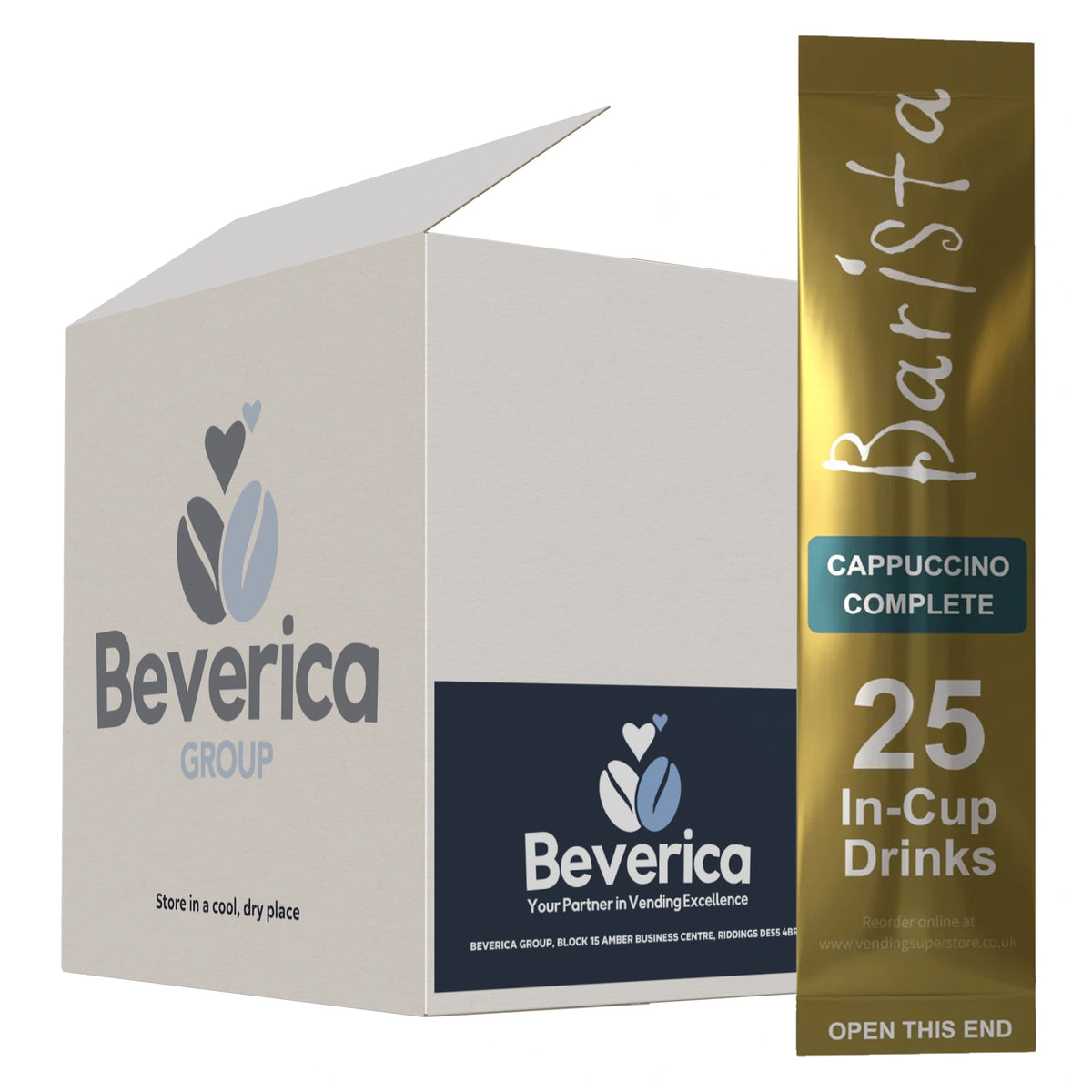 Incup Vending Drinks - Cappuccino Complete - (Pack of 25 Cups / 300 Cu ...