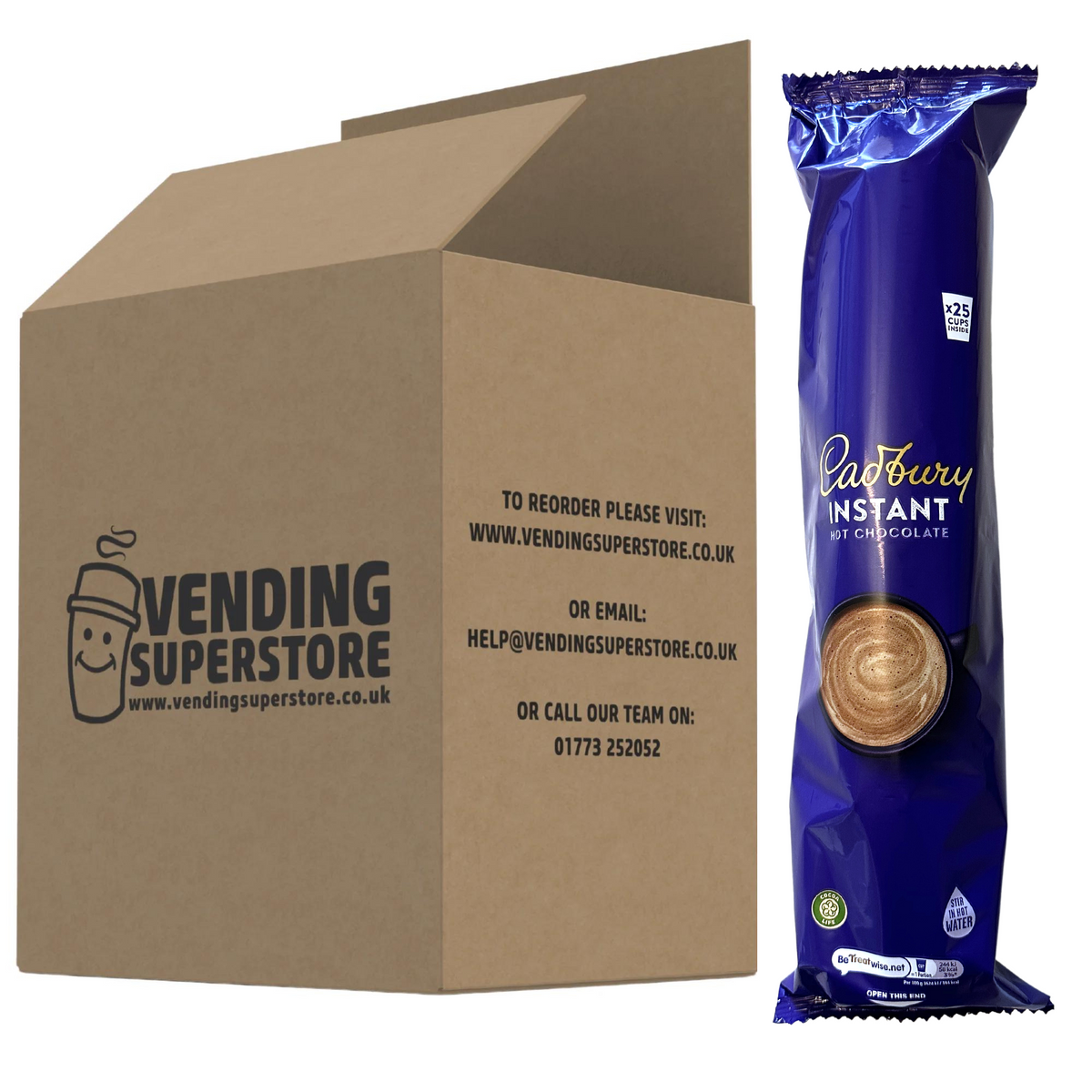 Incup Vending Drinks - Cadbury Hot Chocolate - (Pack of 25 Cups / 300 ...