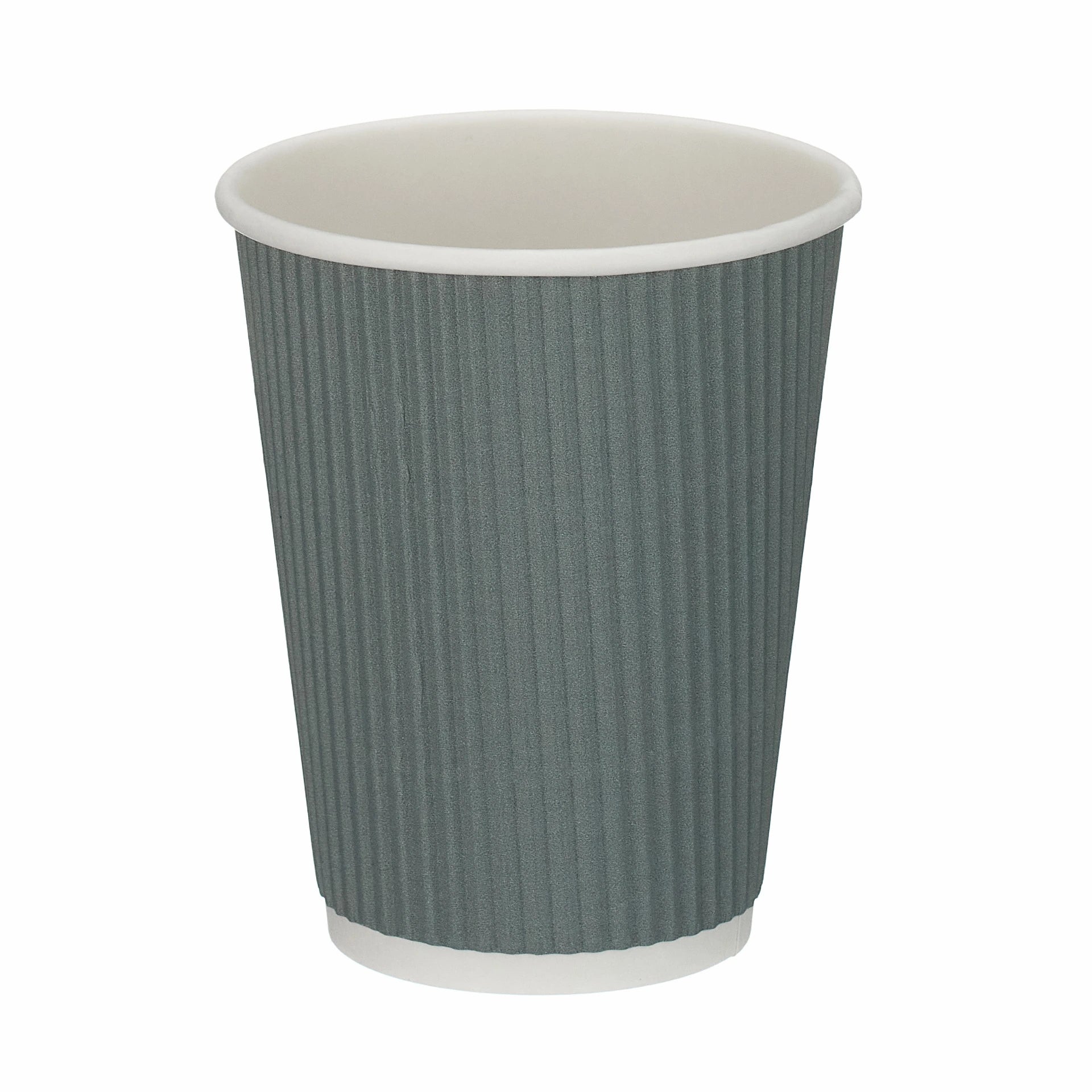 12oz Grey Ripple Takeaway Coffee Cups - (Box of 500) – Vending Superstore
