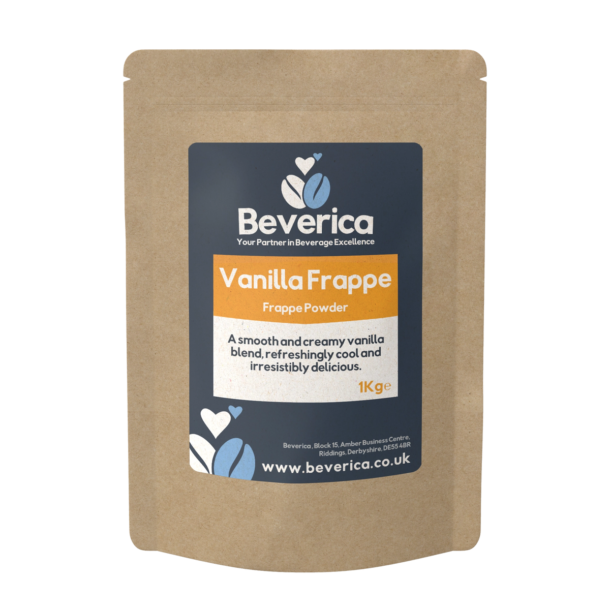Beverica Vanilla Frappe Powder Mix (1KG Bags) – Vending Superstore