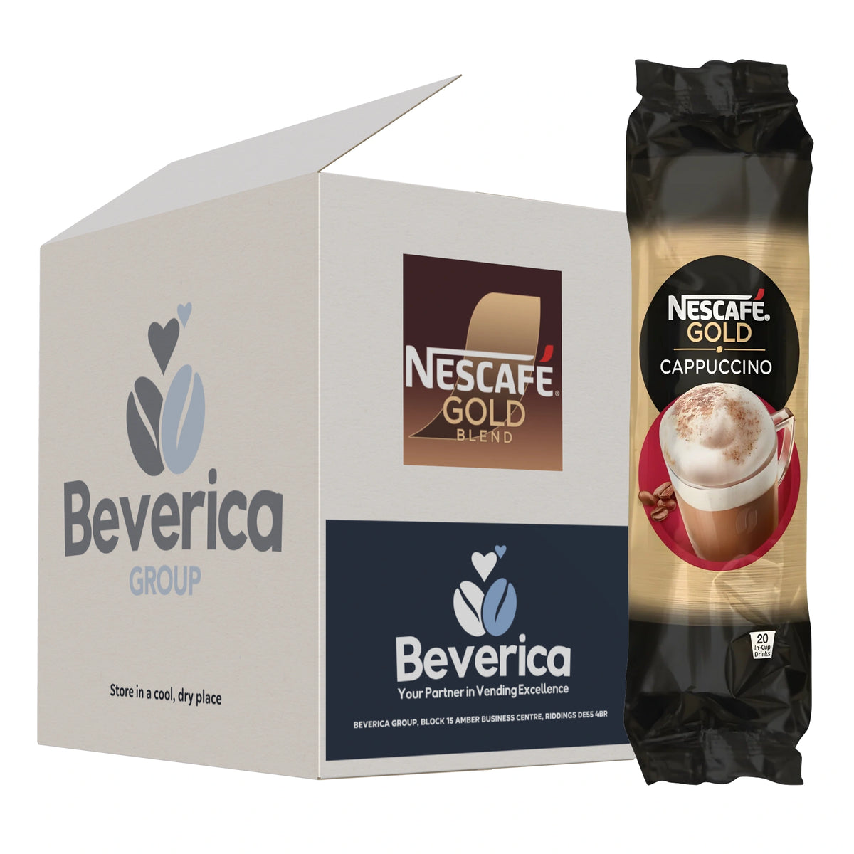 Incup Vending Drinks - Nescafe Cappuccino - (Pack of 20 Cups / 240 Cup ...