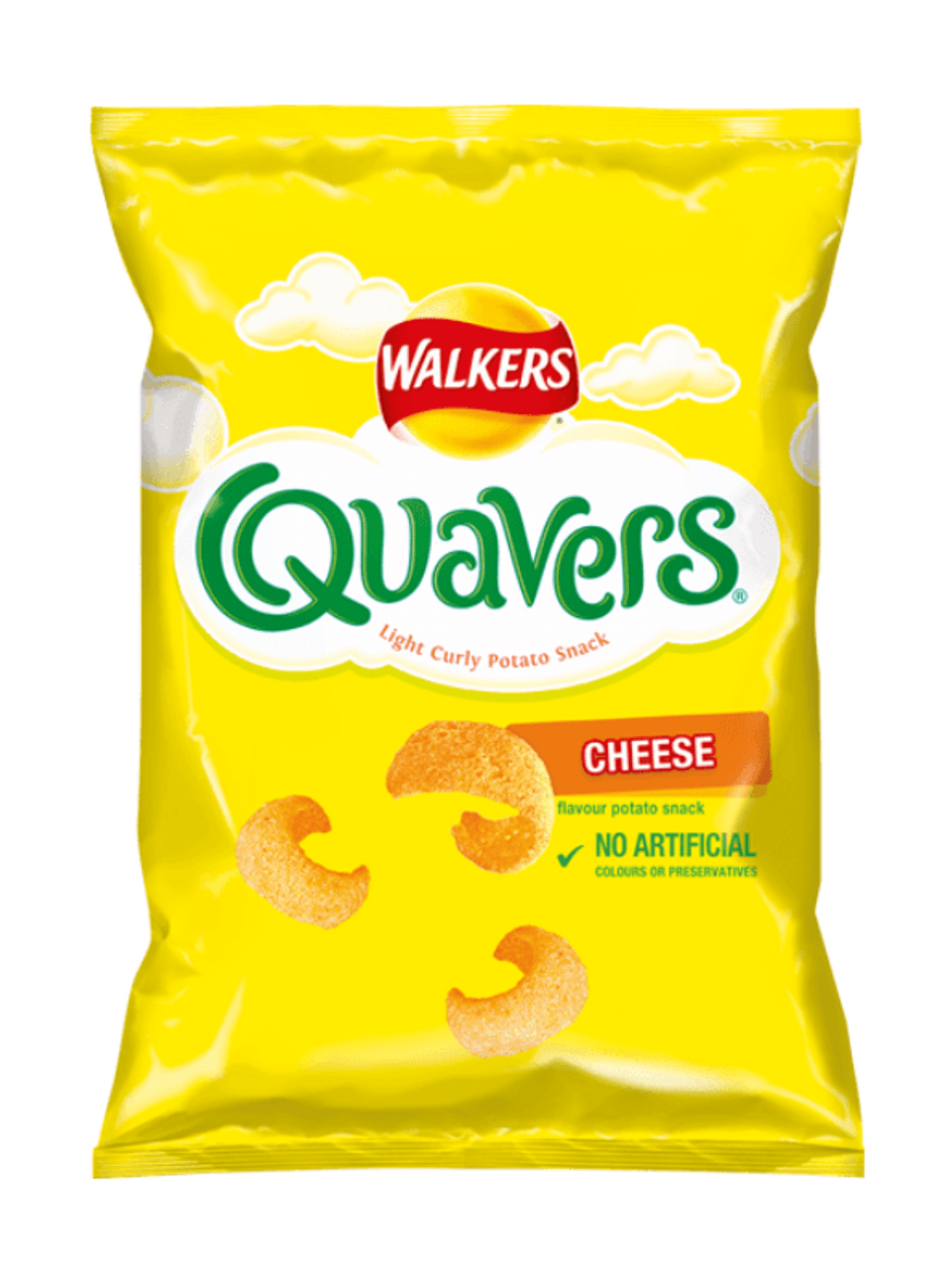 Walkers Crisps: Cheese Quavers - 32 x 20g Case