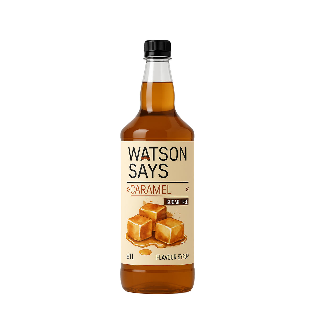 Watson Says: Sugar Free Caramel Coffee & Beverage Syrup - 1 Litre Plas ...
