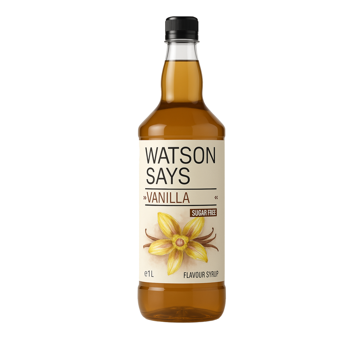 Watson Says: Sugar Free Vanilla Coffee & Beverage Syrup - 1 Litre Plas ...