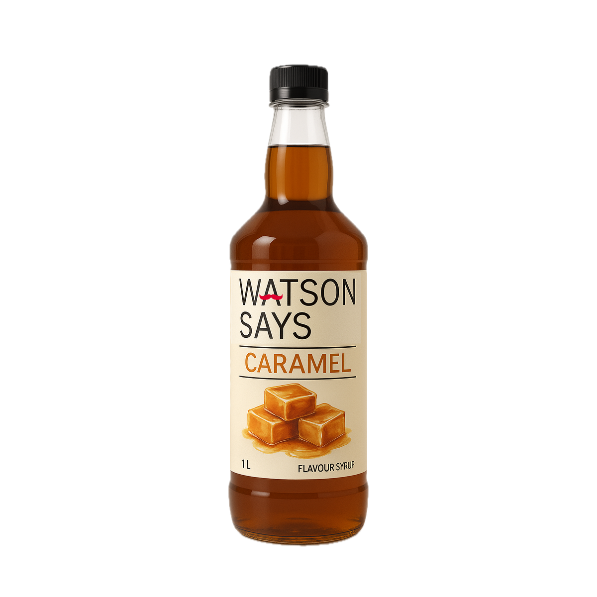 Watson Says: Caramel Coffee & Beverage Syrup - 1 Litre Plastic Bottle ...