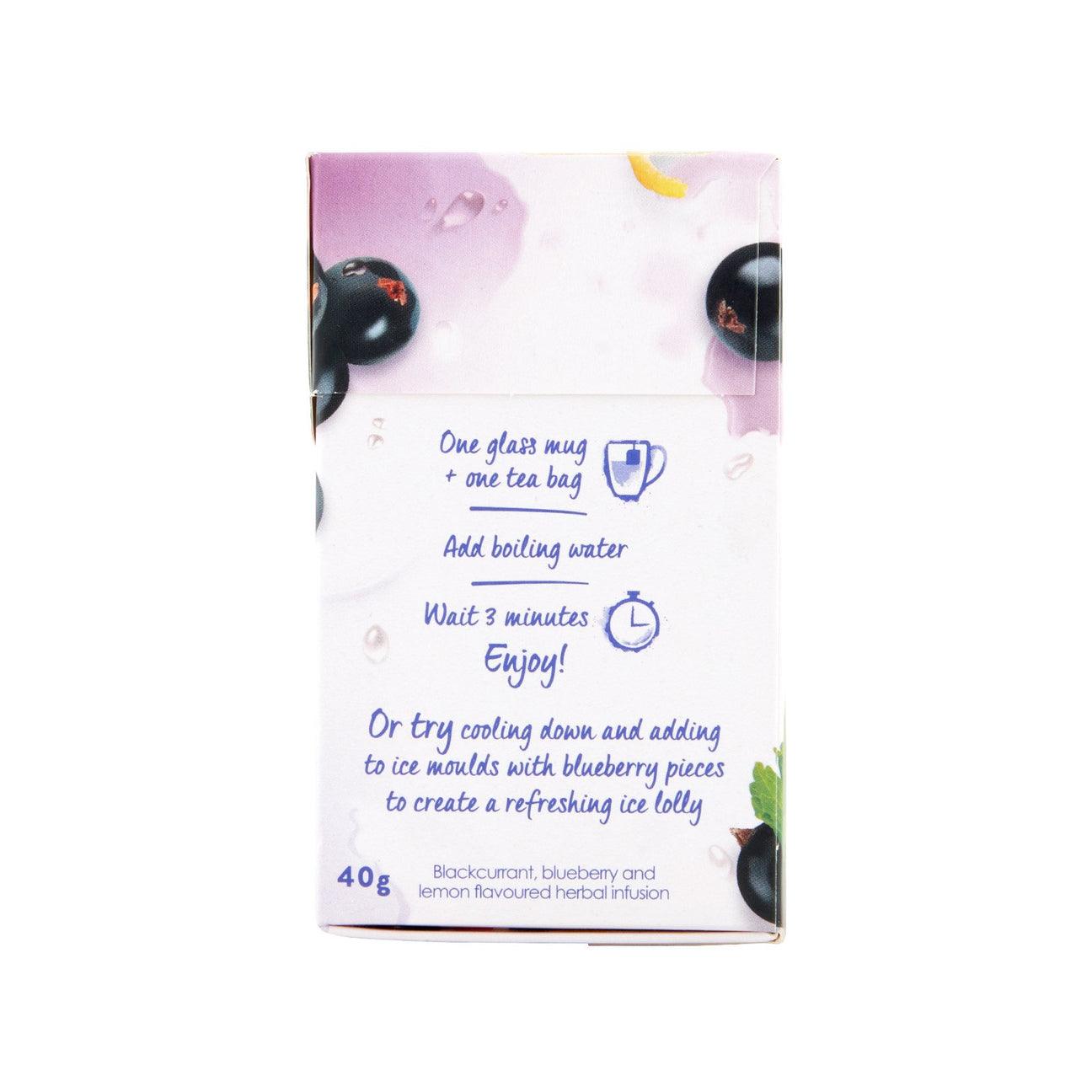 Twinings Blackcurrant, Blueberry & Lemon Tea Bags | Box of 20 (Non ...
