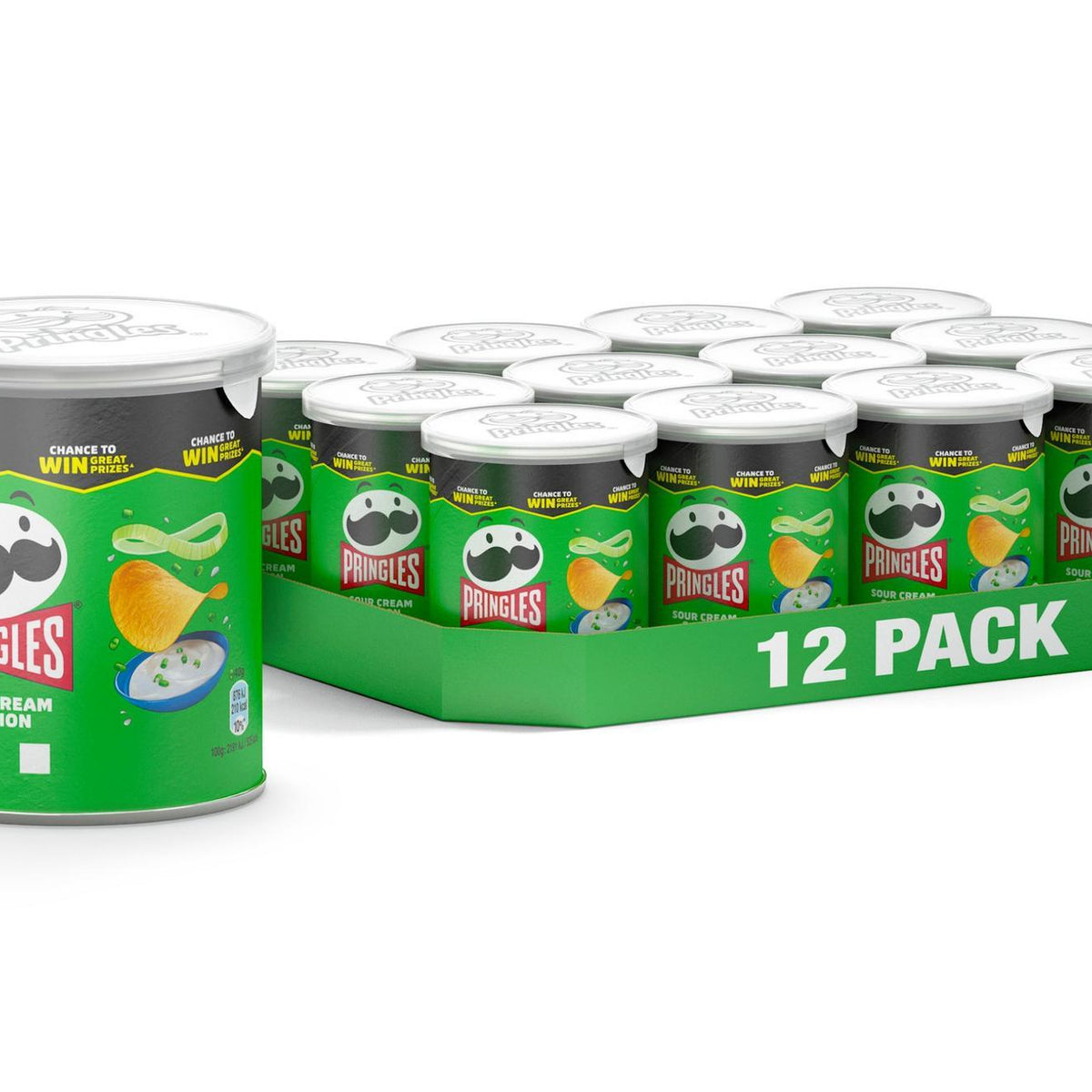 Pringles Sour Cream & Onion Potato Crisps - 40g (Box of 12) – Vending ...