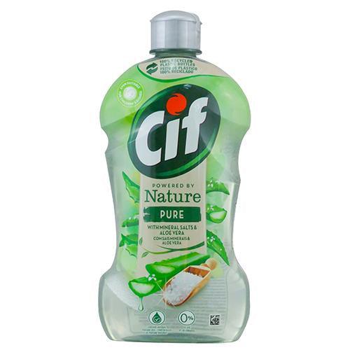 Cif Nature Washing Up Liquid -Mineral Salts & Aloe Vera 450ml – Vending ...