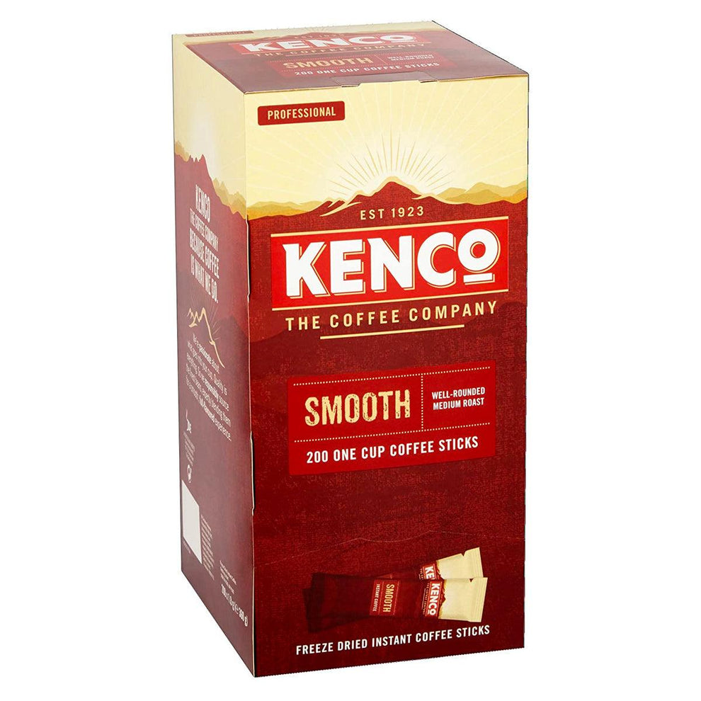 Kenco Smooth Coffee Sachets – Box of 200 | Bulk Instant Coffee Sticks ...